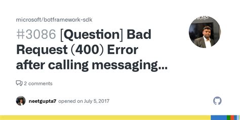 [question] bad request 400 error after calling messaging hero card