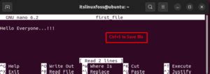 How To Save A File Using Nano Its Linux FOSS