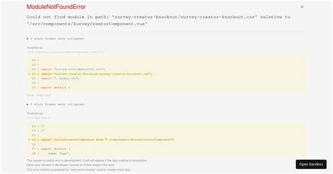 surveyjs creator vue codesandbox