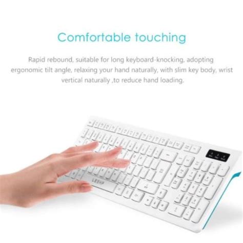 Leshp Usb Pc Keyboard Desktop Ergonomic Keyboard With Soft Touch Keys Computers And Tech Parts
