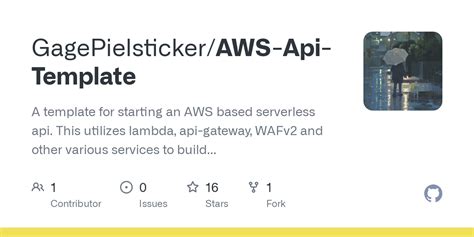 github gagepielsticker aws api template a template for starting an