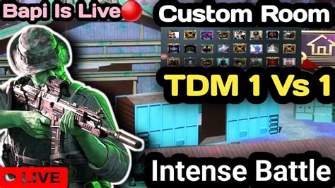 1V1 TDM STREAK MATCH | BAPI IS LiVE | BGMI CUSTOM ROOM LIVE | - YouTube
