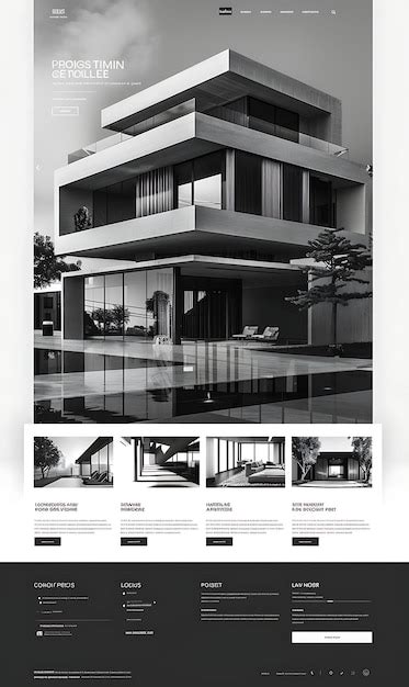 Premium Photo Vertical Split Layout With Parallax Sections Modern