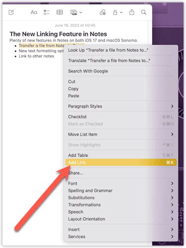 How To Link Notes In The Apple Notes App