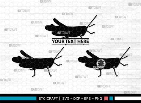 Grasshopper Monogram Grasshopper Svg Graphic By Pixel Elites