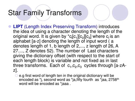 Ppt Transform Based And Search Aware Text Compression Schemes And