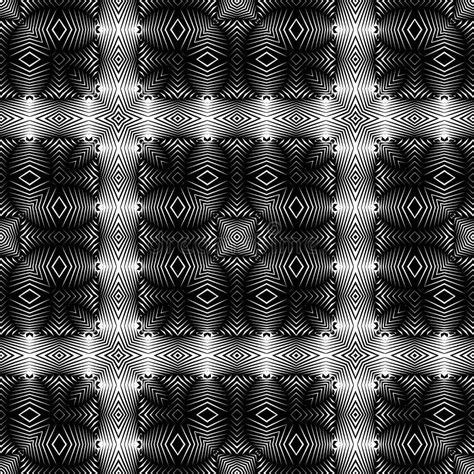 Design Seamless Monochrome Decorative Pattern Stock Vector Illustration Of Decoration Optical