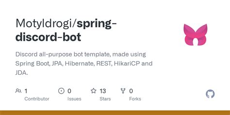 Github Motyldrogispring Discord Bot Discord All Purpose Bot Template Made Using Spring Boot