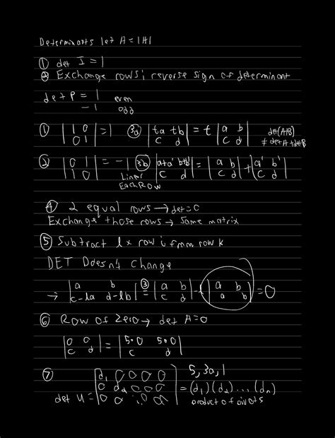 Properties Of Determinants Determinants Let A HI Det I Exchange Rows I Reverse Sign Of