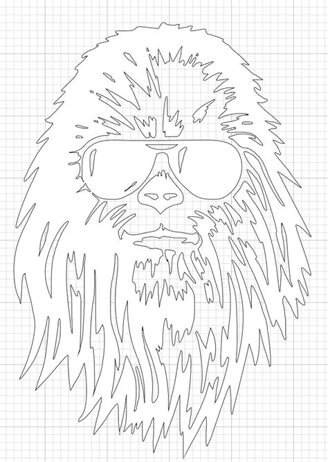 Chewie Vinyl Decal Etsy