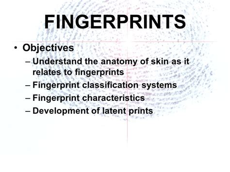 FINGERPRINTS. - ppt download