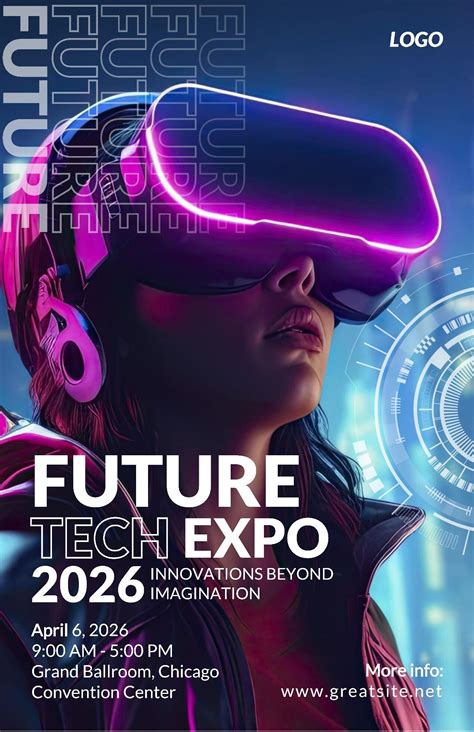 Technology Event Poster 41180849 Template