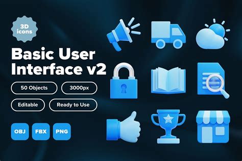 Basic User Interface V2 3d Icon Pack 50 Free Download User Interface 3d Icons Iconscout