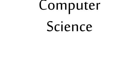 Ppt Computer Science Powerpoint Presentation Free Download Id2513132