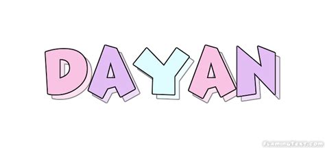 Dayan Logo | Free Name Design Tool from Flaming Text
