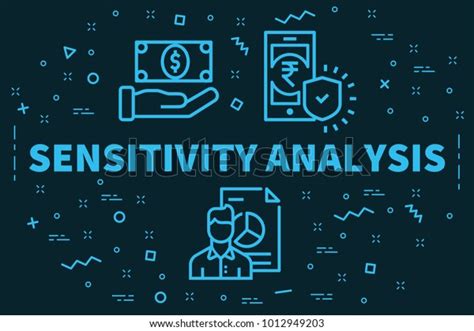 Conceptual Business Illustration Words Sensitivity Analysis Stock