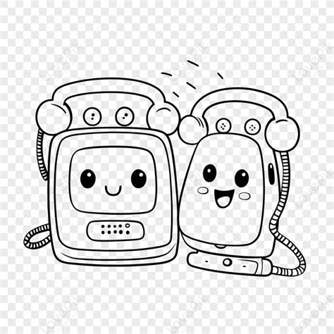 전화기 색칠 페이지