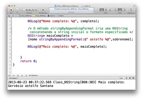 Quaddro Macmagazine Programando Em Objective C — Classe Nsstring Macmagazine