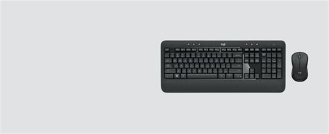 Logitech Mk Advanced Wireless Keyboard And Mouse Combo For Windows Ghz Unifying Usb