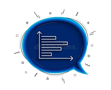 Horizontal Chart Line Icon Column Graph Sign Vector Stock Vector Illustration Of Analytics