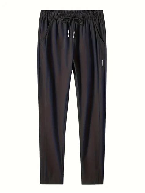 남성용 포켓이 있는 단정한 크롭 팬츠 야외 활동을 위한 캐주얼한 드로스트링 스포츠 트라우저 선물 Temu Republic Of Korea