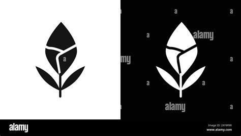 Calla Icon Logo Sign Vector Outline In Black And White Color Stock Vector Image And Art Alamy