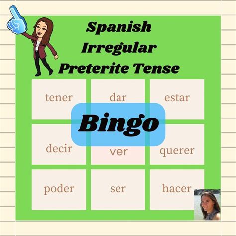 Spanish Irregular Preterite Tense Verbs Bingo In 2022 Irregular Spanish Irregular Preterite Tense Verbs Bingo In 2022 Irregular
