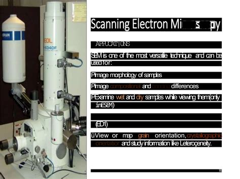 Scanning Electron Microscopy Techniquess Ppt