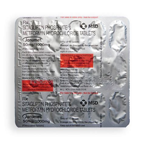 Janumet 501000 Mg Resona Pharmacy
