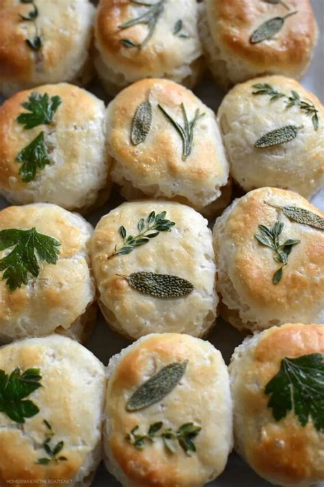 From Frozen To Fancy Herb Topped Biscuits Foodtalk