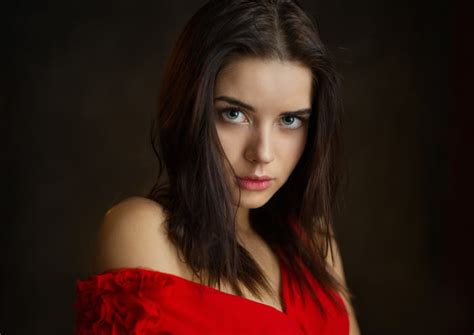 Girl Blue Eyes Face Woman Brunette Model Wallpaper Coolwallpapers Me