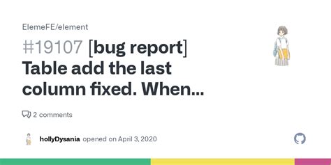 Bug Report Table Add The Last Column Fixed When There Is A Scroll Bar Switch The Table Width