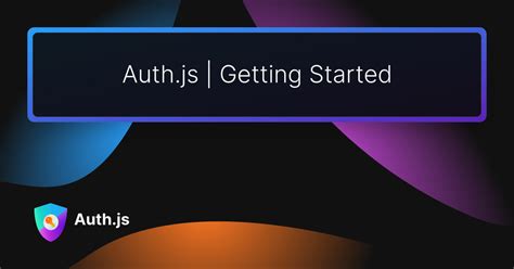 auth js getting started