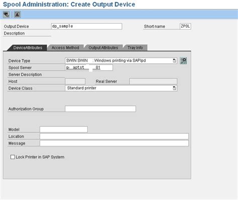 Sap Basis Tutorials How To Configure Printer In Sap