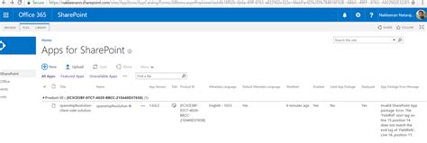 Identify Invalid Package Errors For SPFx Solution