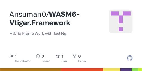 Github Ansuman0wasm6 Vtigerframework Hybrid Frame Work With Test Ng