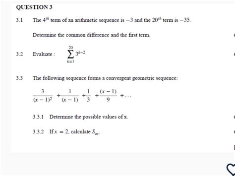 31 The 4th Term Of An Arithmetic Sequence Studyx