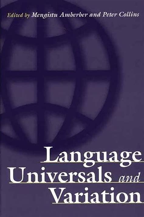 Language Universals And Variation Perspectives On Cognitive Science Mengistu Amberber Praeger