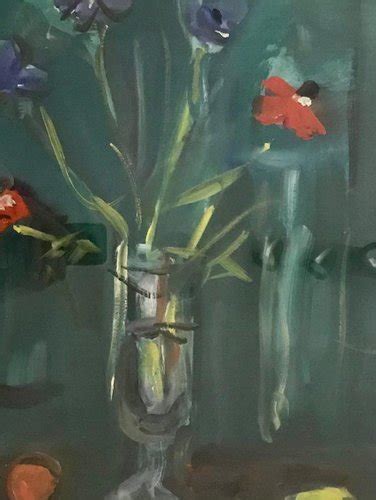 Alexandre Rochat Anemones In A Glass Vase Gouache For Sale At Pamono