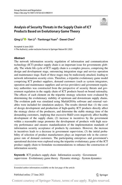 Analysis Of Security Threats In The Supply Chain Of Ict Products Based