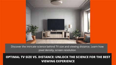 Optimal TV Size Vs Distance Unlock The Science For The Best Viewing Experience
