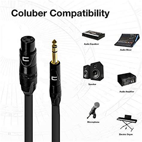 Balanced Xlr Cable Female To 14 Trs Male 200 Feet Red Pro 3 Pin