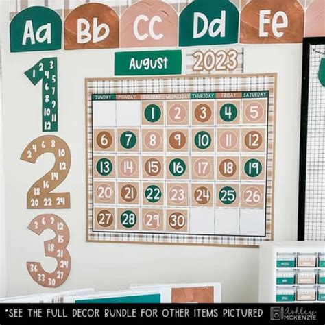 Modern Plaid Classroom Decor Skip Counting Multiples Posters Tpt