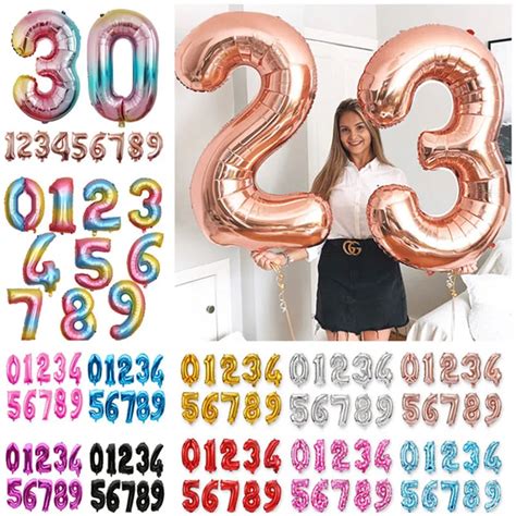 32 40 дюймов розовое золото серебро синий розовый большой шар надувной воздушный шар