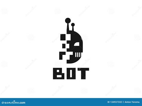 Robot Logo For Design Bot Icon Robotics Support Service Bot Vector
