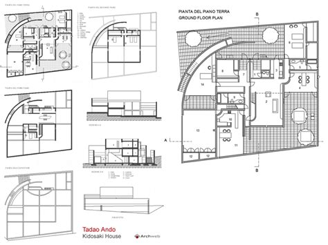Koshino House Ground Floor Plan Tadao Ando Tadao Ando Tadao Ando