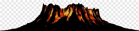 용암 화산 분화 암석 마그마 흐름 빨강 뜨거운 화재 Png Pngwing
