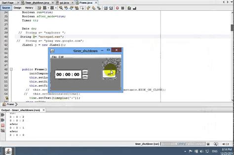 shutdown timer in java youtube