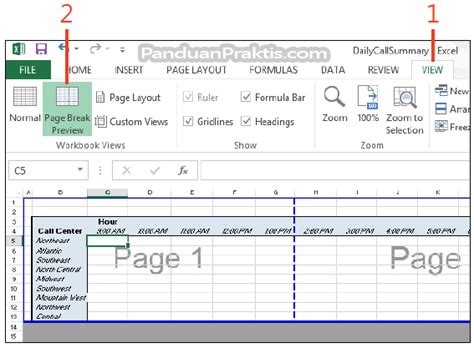 Cara Membuat Garis Batas Print Pada Excel Cara Print Excel Dengan Tutorial Sederhana Pada