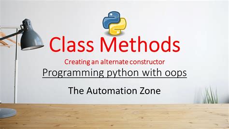 Class Methods Python Oops 06 Youtube